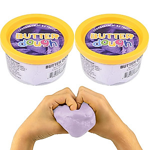 ArtCreativity Color Changing Butter Dough, Set of 2, Modeling Clay for Kids, Creative Toys for Children, Kids’ Art and Craft Supplies, Great Educational Toy, Playdough Set for Boys and Girls