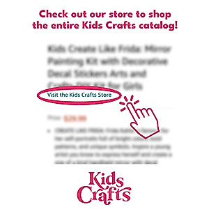 Kids Crafts Create Like Frida: Mirror Painting Kit with Decorative Decal Stickers Arts and Crafts DIY Kit for Girls