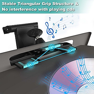 EXSHOW Car Tablet Mount CD Slot Holder for 4.7-12.9 iPad Phone, 360 Rotation Universal Truck CD Player Holder for iPad Pro 12.9" Air Mini, Kindle Fire HD, Samsung Tab S8 Ultra