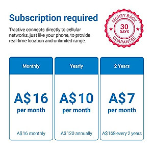 tractive GPS Pet Tracker for Dogs - Waterproof, GPS Location & Smart Activity Tracker, Unlimited Range, Works with Any Collar (Coffee), Beige, 3 Piece Set