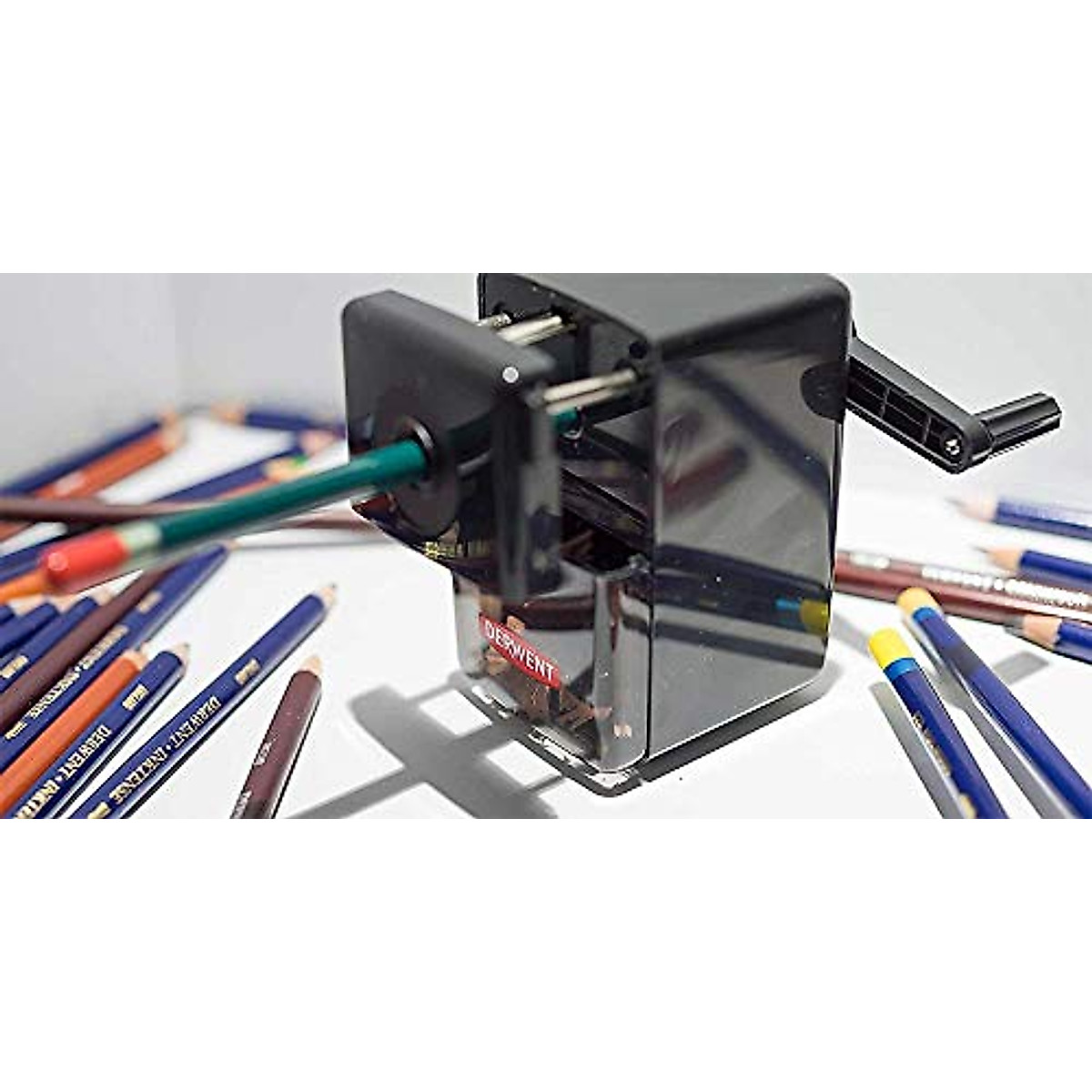 Derwent Super Point Manual Helical Pencil Sharpener (2302001) , Black , 1 Count (Pack of 1)