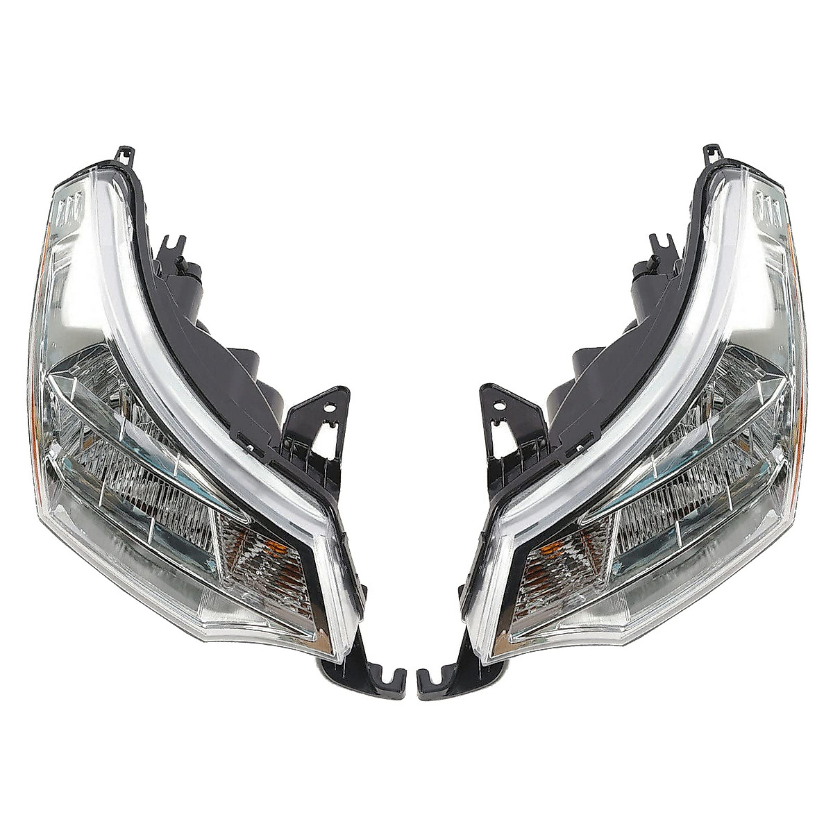 APA Replacement Headlight for 2008 2009 2010 2011 08 09 10 11 Ford Focus S SE SEL Model Pair with Passenger Right and Driver Left Side FO2503244 FO2502244
