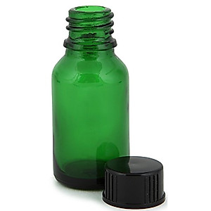 Vivaplex, 24, Green, 15 ml Glass Bottles, with Lids