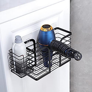 YIGII Hair Tool Organizer Wall Mount + Toilet Paper Holder Stand