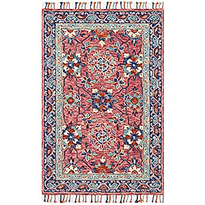 Loloi Zharah Rose/Denim 5'-0" x 7'-6" Area Rug