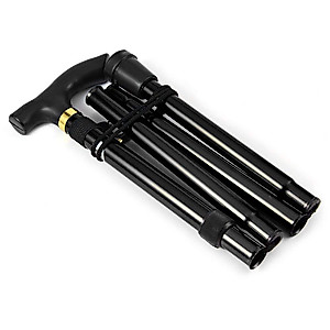 Folding Cane, Trekking Poles for Men, Women, Collapsible Walking Stick, Walking Cane with Carrying Bag, Adjustable,Lightweight, Anti Shock, Rubber Base for Hiking Camping