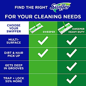 Swiffer Sweeper Dry Sweeping Pad, Multi Surface Refills for Dusters Floor Mop with Febreze Lavender Scent, 52 Count