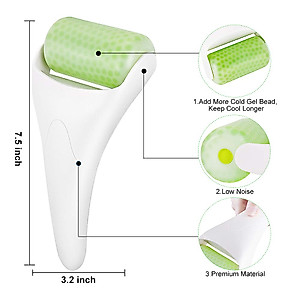 BFASU Ice Roller for Face & Eye Puffiness Migraine Relief, Ice Face Rollers for Women Facial Massager, Minor Injury, Headaches Relief, Anti Wrinkle Skin Care Product