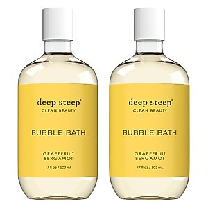 Deep Steep Bubble Bath, 17 Ounce (Pack of 2) (Grapefruit Bergamot)