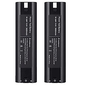 Upgraded 3600mAh Ni-Mh 9.6 Volt Replacement Battery Compatible with Makita 9.6V Battery 9000 9033 193890-9 192696-2 632007-4 6096D 6093D DA391D 6095D 5090D 4390D Cordless Tools Batteries 2-pack