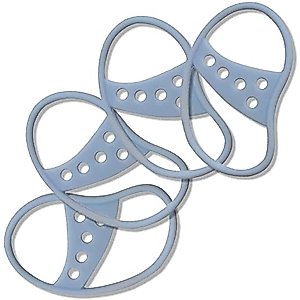 Earbud Hooks, Ear Attachment Loop for Wireless Ear Hooks for Airpods Universal Earhooks for Airpods Earbuds Anti-Lost Secure 27x48mm (BlueB2)