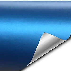 VViViD+ Matte Metallic Blue (Ghost) Vinyl Wrap Roll (1ft x 5ft)