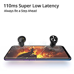 DIZO GoPods D Bluetooth Earbuds Wireless Headphones, Clear Calls, Environmental Noise Cancellation, Deep Bass Boost, Waterproof Stereo TWS Earphones, Touch Control, Low Latency, Sports Headsets Black