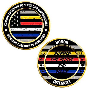 First Responders Challenge Coin Thin Blue Line