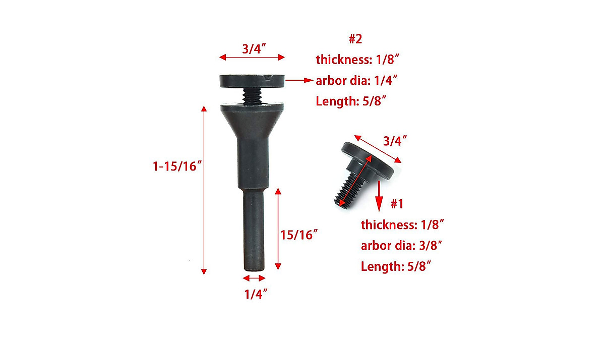 Scottchen PRO Mounting Mandrel for Die Grinder - 2 Pack