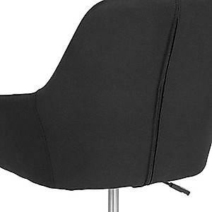 Flash Furniture Cortana Home and Office Mid-Back Chair in Black Fabric