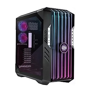 Cooler Master HAF 700 EVO E-ATX High Airflow PC Case, IRIS Customizable LCD .Breathable TG Front Panel, 200mm Sickleflow Fans, 1 x USB 3.2 gen 2 Type C, 4 x USB 3.2 gen 1 (3.0) (H700E-IGNN-S00)