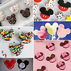 Mouse Gummy Candy Molds Silicone, 2 Pack 15 Cavity Non-Stick Mouse Head Silicone Molds for DIY Gummies, Candy, Chocolate, Jelly, Ice Cube, Dog Treats