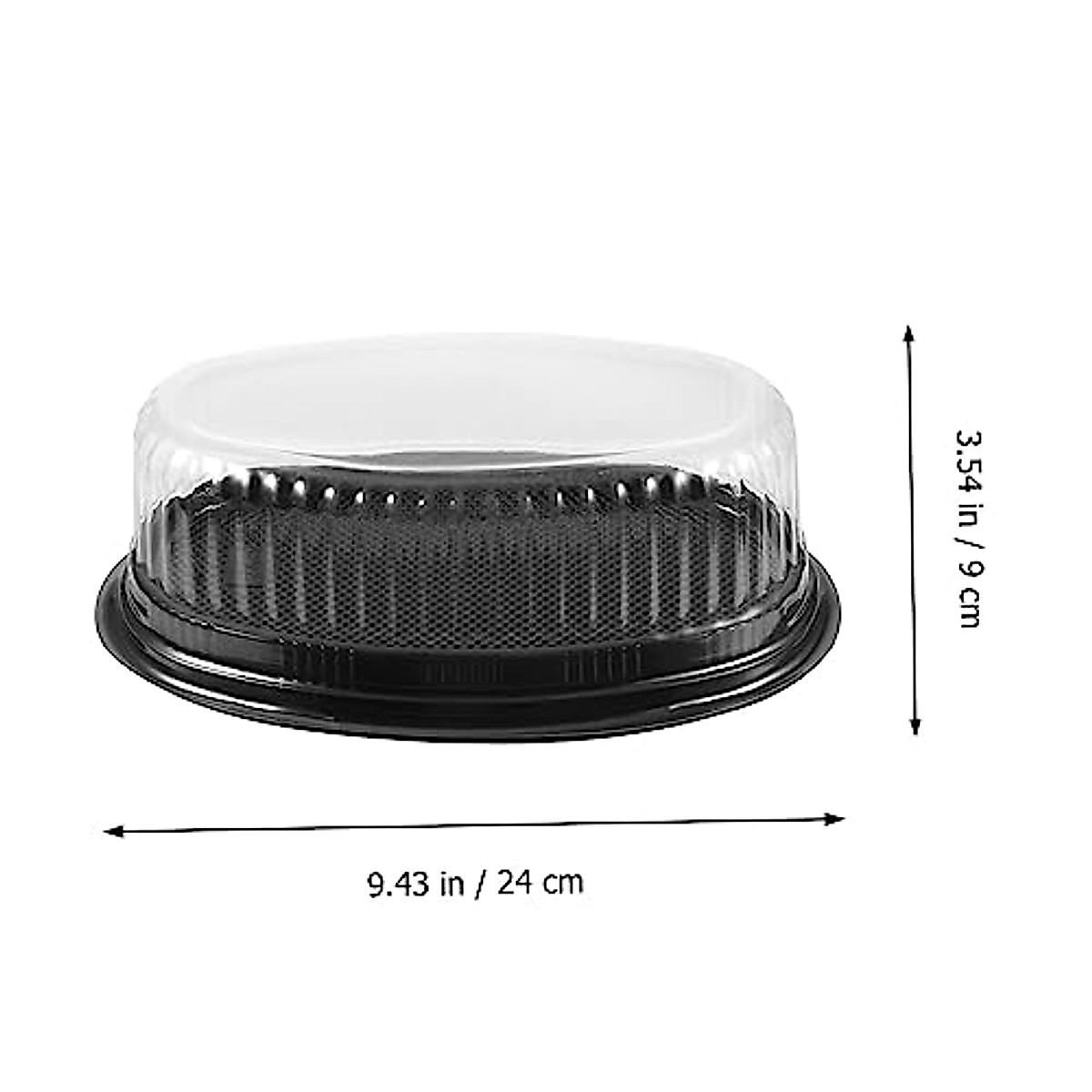 ULTECHNOVO 10pcs Packing Cake Box Disposable Cake Stand Mini Cake Boxes Mini Plastic Containers Plastic Cake Containers Plastic Cakes Box Mini Cheesecake Boxes Plastic Cake Box Gifts Cake Box