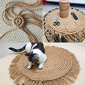 ILIKEEC 5mm Jute Twine, 328 Feet Braided Natural Jute Rope, Heavy Duty and Thick Twine Rope for DIY Artwork, Bundling, Home Decor, Gardening Applications