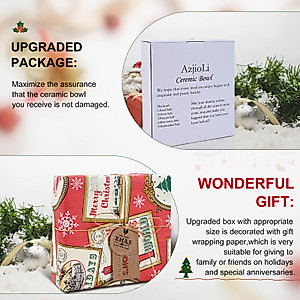 AzjioLi Soup Bowls with Handles - 20oz French Onion Soup Bowls,Soup Crocks Oven Safe,Ceramic Soup Bowls for Salad Pasta Cereal,Cute Cartoon Bowls Microwave Safe(Red Rabbit)