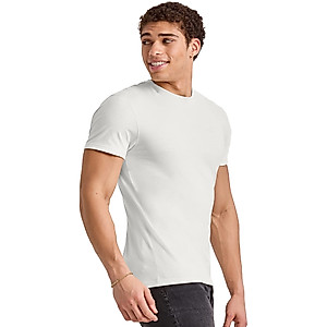 Hanes Comfortblend Standard Originals Lightweight, Crewneck T-Shirts for Men, Tri-Blend Tee, Tall Sizes, ECO White