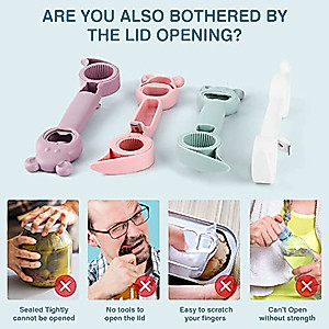 FICUS 4 IN 1 Multi Function Can Opener Bottle，Jar Opener beer opener，Multi Kitchen Tool For Jelly Jars, Wine, Beer and other, Handheld Can Beer Opener for Children, Elderly and Arthritis Sufferers