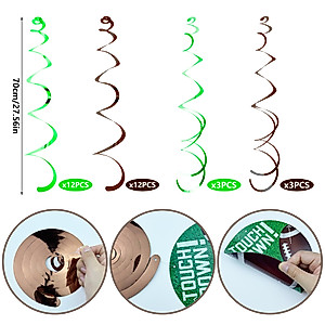 54 PCS Football Party Decorations Football Hanging Swirl for Football Birthday Party Football Game Day Sports Theme Party Supplies