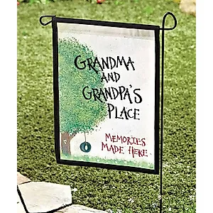 Garden Flag Grandma & Grandpa's Place 18 x 11.5" Great gift for the grandparents - Gifts for Grandma - Gift for Grandpa