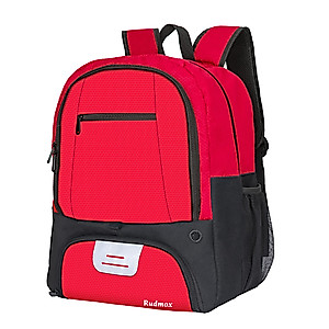 Rudmox Soccer Ball Bag-Backpack for Basketball,Volleyball with Cleat Shoes and Ball Compartment for Sports Team,Trainning