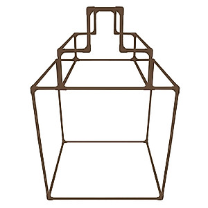 Essentially Yours Pyramid Towel Rack 10 Bar - Dry Wet Towels, Organize Fresh Towels - 36" L x 36" W x 56" H Poolside Towel Storage Organizer, (35.5" W x 35.5" L x 55" H), Brown Style 744125