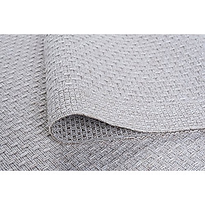 Largo Modern Solid Cream Rectangle Easy-Care Indoor/Outdoor Area Rug, 5' x 7'