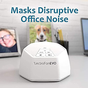 LectroFan EVO Guaranteed Non-Looping Sleep Sound Machine with 22 Unique Fan Sounds, White Noise Machine for Sleeping and Ocean Sounds, with Sleep Timer - Black (Renewed)