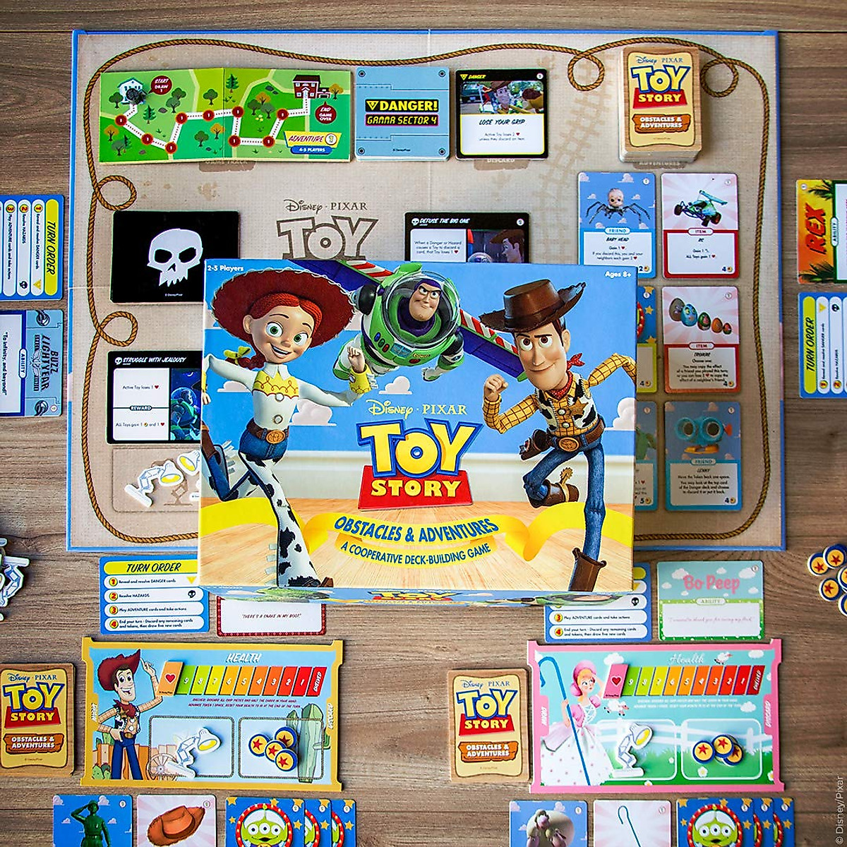 Disney Pixar Toy Story Cooperative Deck-Building Game | Family Board Game Featuring Characters and Artwork from Toy Story Movies and Short Films | Officially Licensed Disney Pixar Merchandise