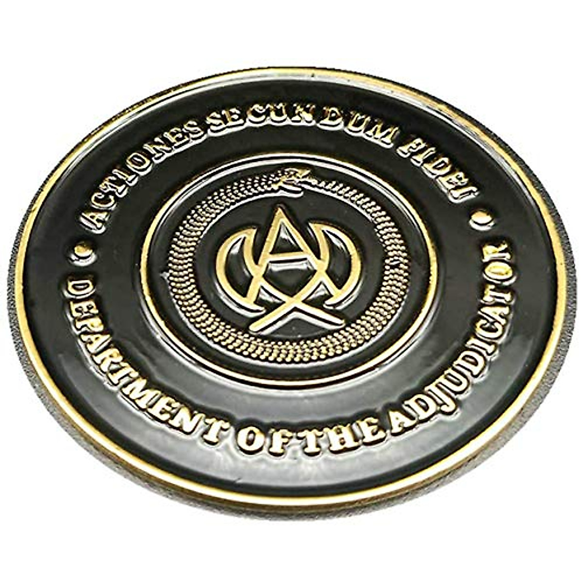 Aiyee Black Coins,Collecting Coins Black Metal Adjudicator Coin,1pcs