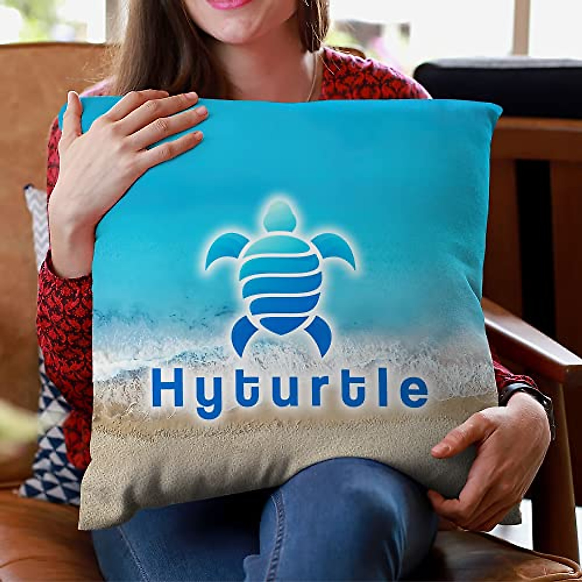 Hyturtle Personalized Wheel of Emotions Throw Pillow (Insert Included) Gifts for Social Worker School Counselor Psychologist - Feeling Wheel Custom Name Sofa Couch Cushion Home Decor Pillow