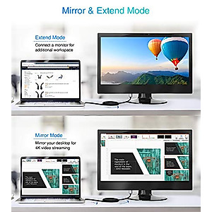 BlueRigger Premium USB C to HDMI Cable (10ft, 4K 60Hz, Braided, USB Type C) – Thunderbolt 3 Compatible with MacBook Pro/Air, iMac, Chromebook Pixel, Samsung Galaxy/Note, Dell, Surface Book