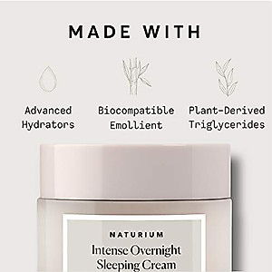 Naturium Intense Overnight Sleeping Cream, Hydrating & Anti-Aging Face Moisturizer, 1.7 oz