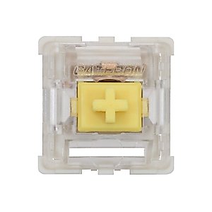Gateron ks-9 Mechanical Key Switches for Mechanical Gaming Keyboards | Plate Mounted (Gateron Silent Yellow, 90 Pcs)