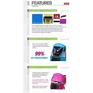 Manito Elegance Beta Stroller Weather Shield/Rain Cover - Purple