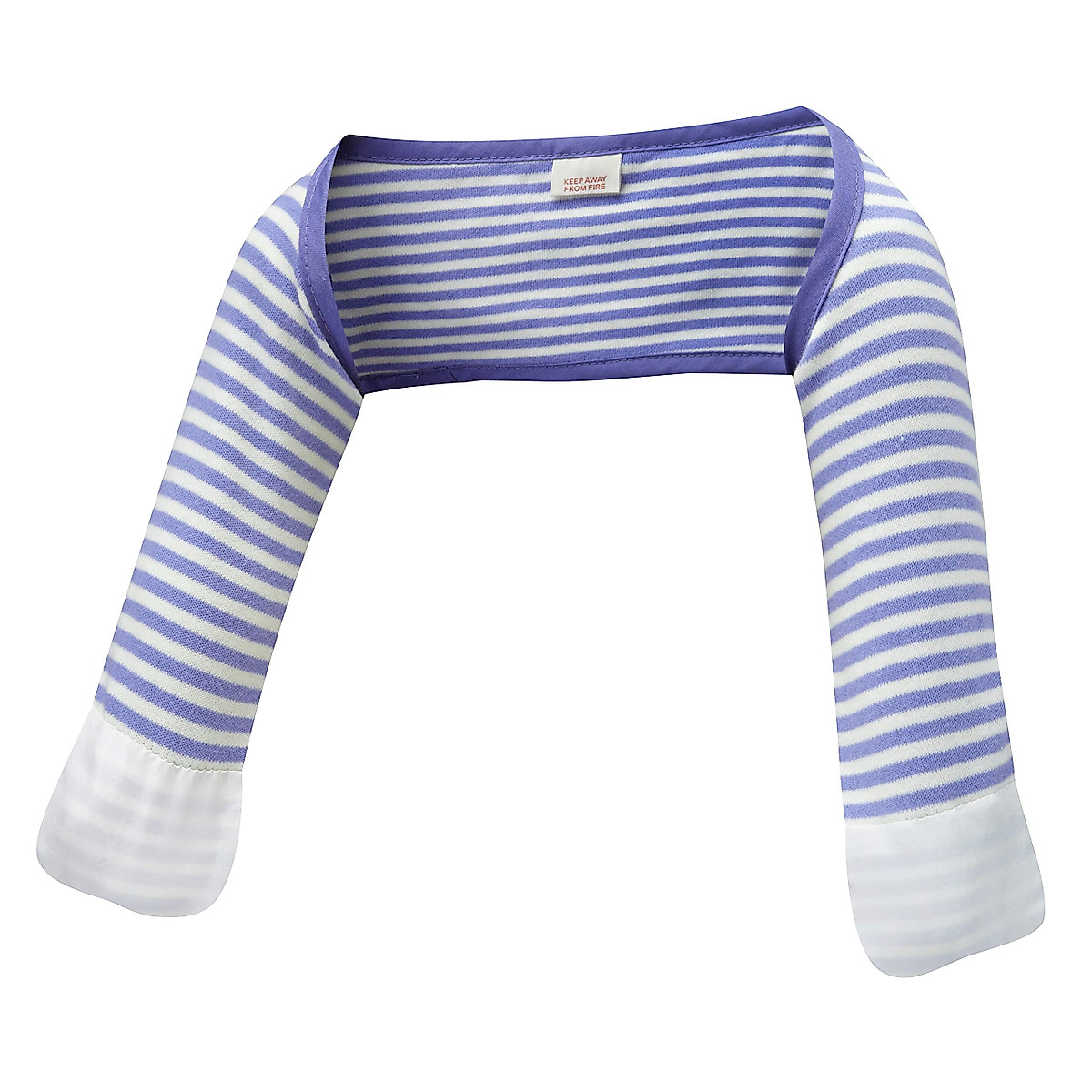 ScratchSleeves | Baby Boys' Stay-On Scratch Mitts | Stripes | Blue and Cream | 12-18m