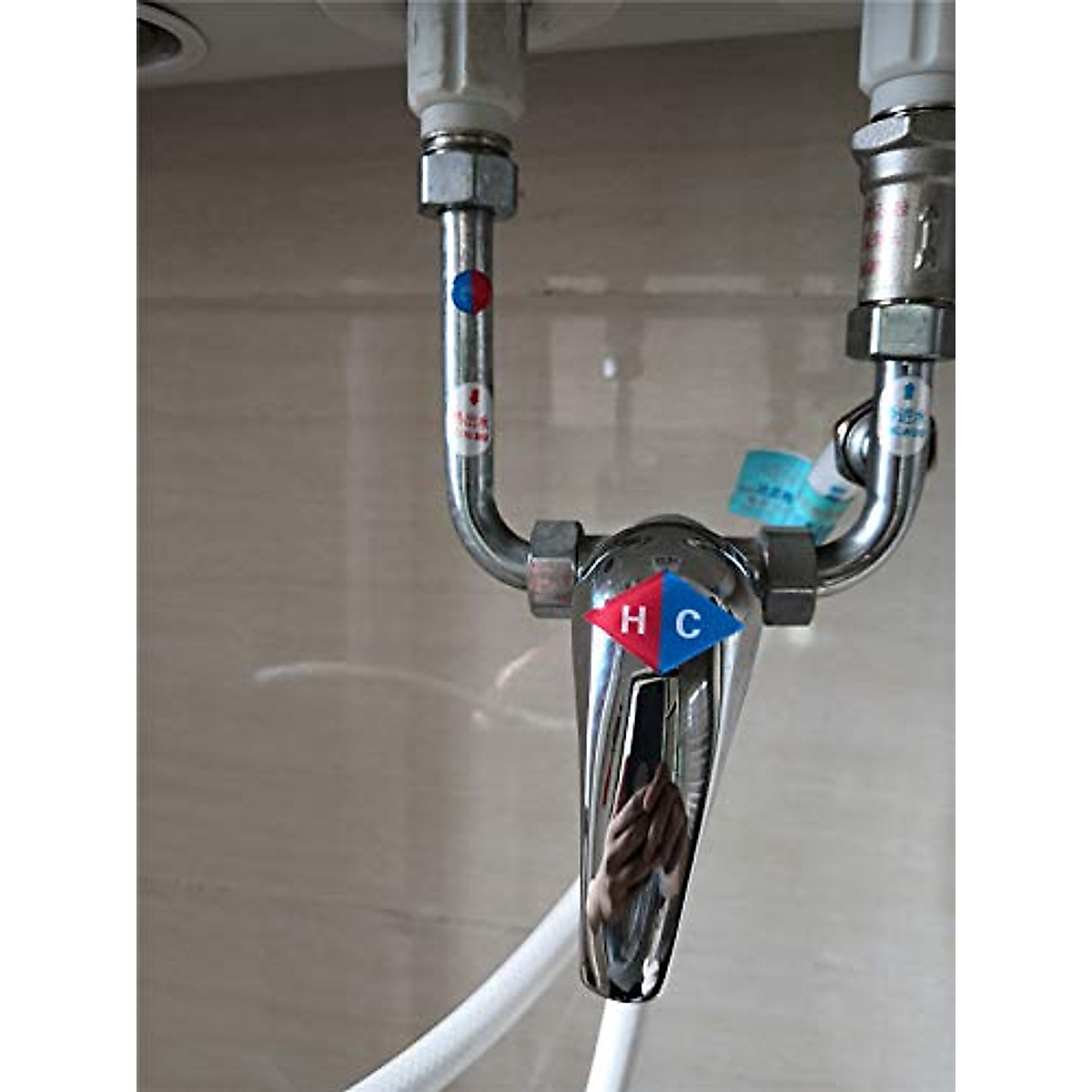 Zzooi 4PCS Self Stick Hot Sign Cold Sign Cold Hot Signs