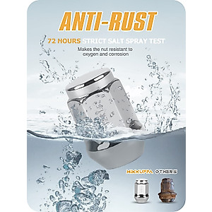 MIKKUPPA M12x1.5 Lug Nuts - Replacement for Ford Fusion Focus Escape Chevy Cruze Malibu Honda Civic Accord 1.38"Height 19mm Hex 60 Degree - 20pcs Chrome Closed End Lug Nut for Aftermarket Wheel