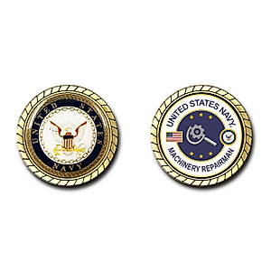 US Navy Machinery Repairman Challenge Coin - Officially Licensed