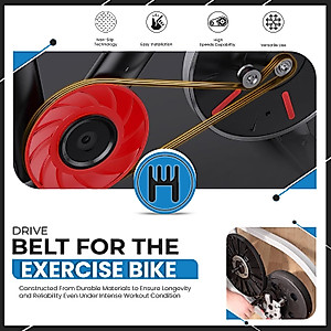H.F Exchange Motor Drive Belt 32” L, 8 Ribs Micro v Belt Poly V Transmission Belt - High Strength Rubber Good Tension Replacement P/N BD-18917 for Treadmill Work with Cybex CX 445T LCX 425T