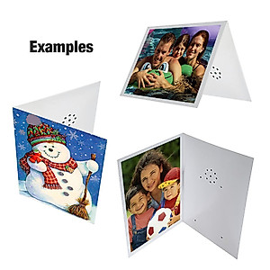 Talking Products, Voice Recordable Talking Audio Greeting Card, Record and Send Your own Personalized Custom Voice Message. 40 Seconds Recording with Replaceable Batteries.