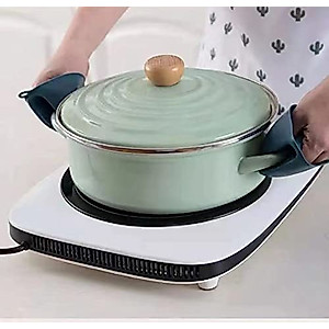 Kitchen Hot Plate Gripper,Anti scald disc holder，Tongs Silicone Gloves，Anti scalding pad-6 Pack High temperature resistant anti-skid bowl anti-skid stainless steel Avoid Scalding Kitchenware Set