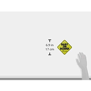 Dreambaby Baby On Board Sign - Baby Safety Awareness Warning Decal - Model L211