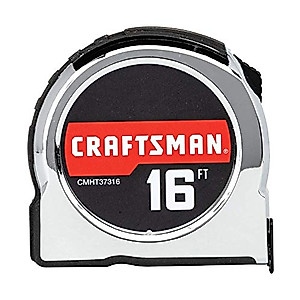 CRAFTSMAN Tape Measure, Chrome Classic, 16-foot (CMHT37316S)