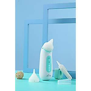 Lunobaby Nasal Aspirator for Babies - Rechargeable Baby Nose Sucker Must-Haves for First Time Mom - Electric Nose Aspirator for Infants and Toddlers